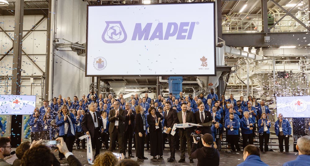 Mapei apre in Canada un nuovo stabilimento produttivo di polveri ...